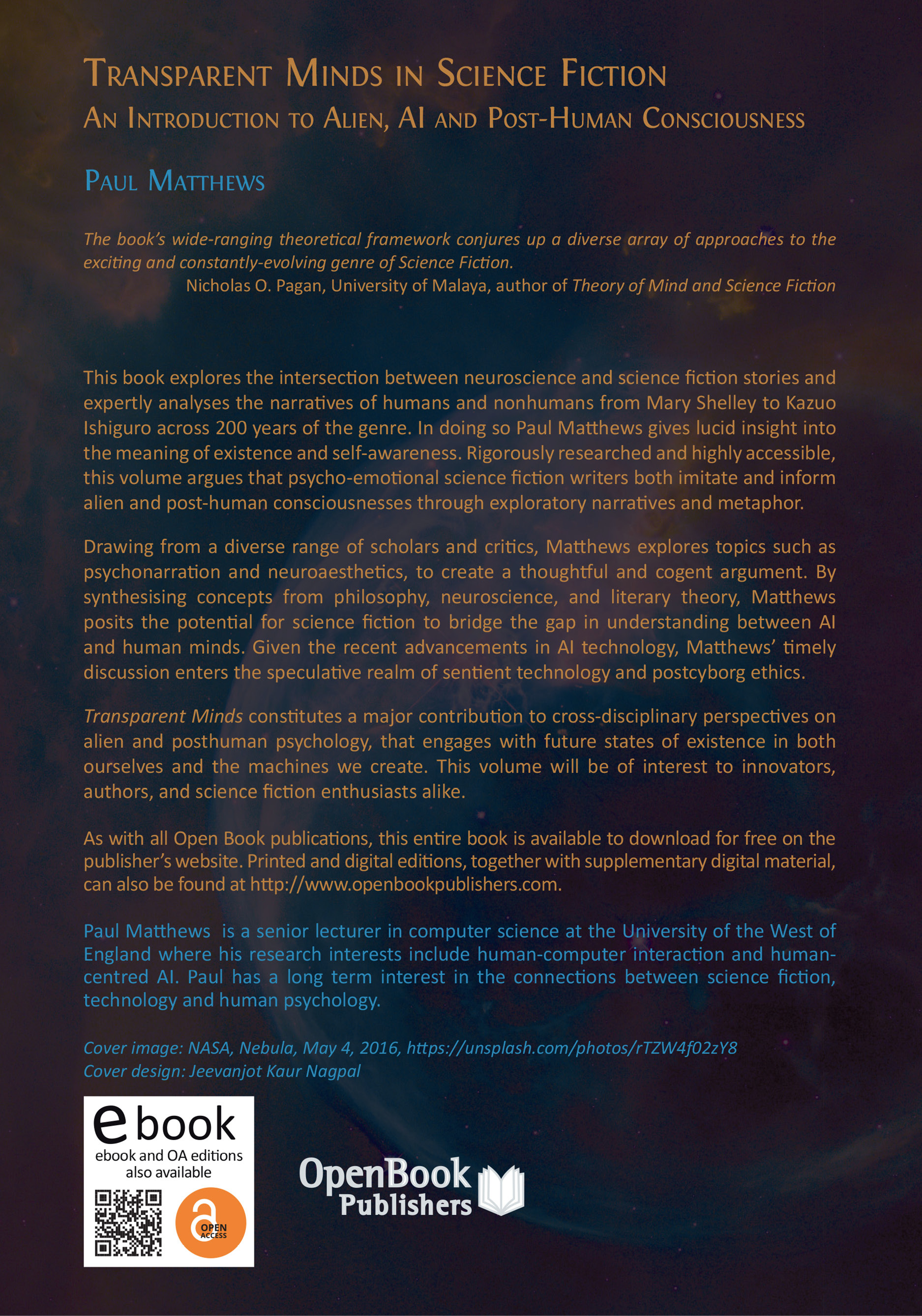 Transparent Minds in Science Fiction - back-cover